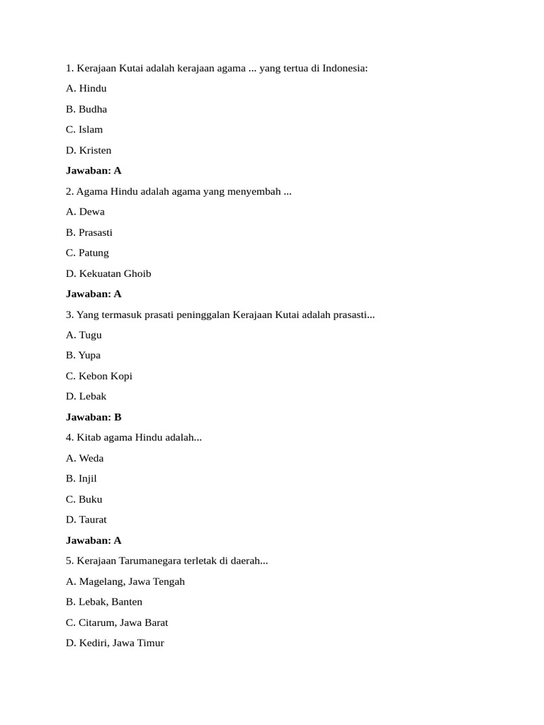 Latihan Soal IPS | PDF