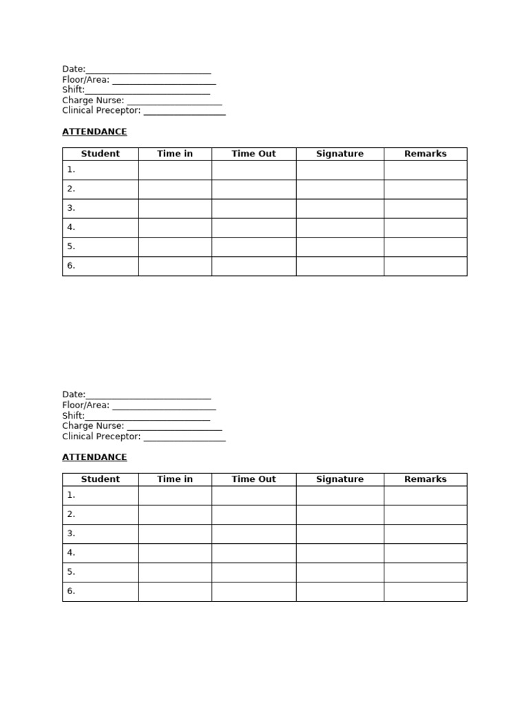 Daily Attendance | PDF