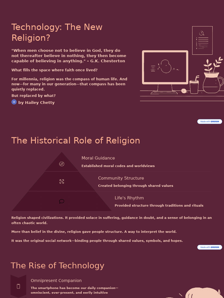 Technology The New Religion | PDF | Transcendence (Religion ...