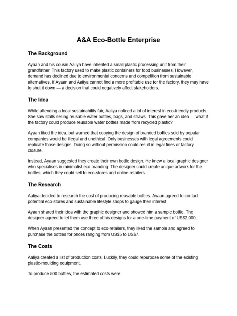Pranav Motiani - Enterprise Mock - May - Case Study | PDF | Economies | Business
