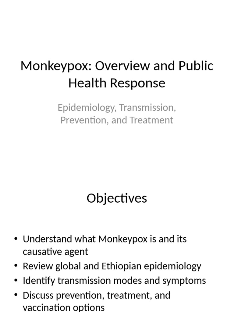 Monkeypox Presentation | PDF | Infection | Immunology