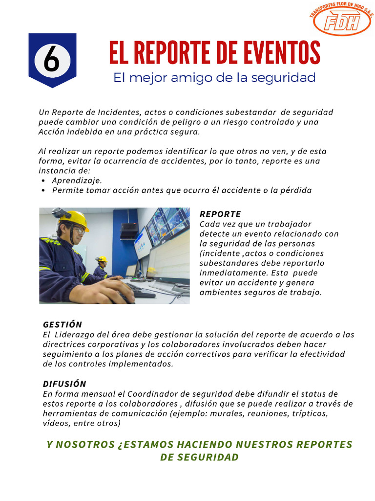 Tema #06 - El Reporte de Eventos | PDF