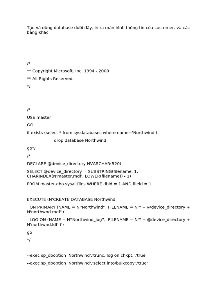 North Wind | PDF | Data Management | Databases