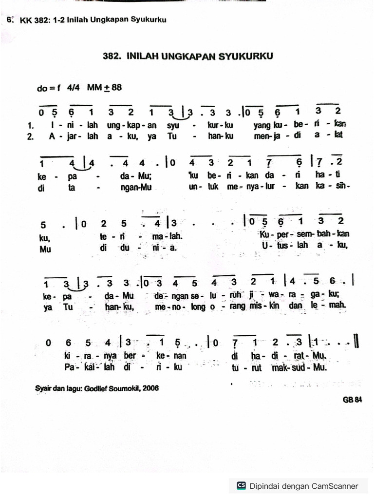 Inilah Ungkapan Syukurku | PDF