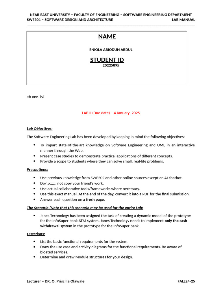 ATM System Design Lab Manual | PDF | Automated Teller Machine ...