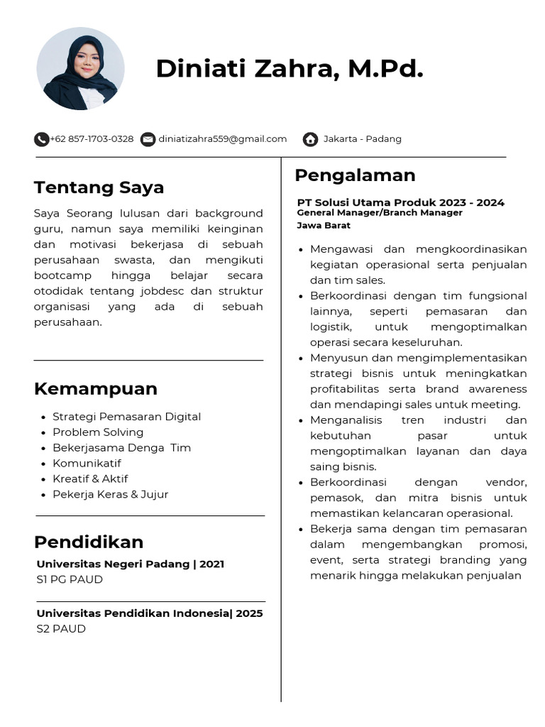 Diniati Zahra 1 | PDF