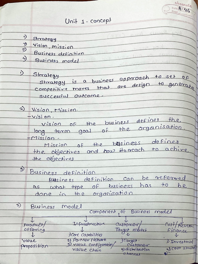 A-46 Unit 1 Concepts | PDF