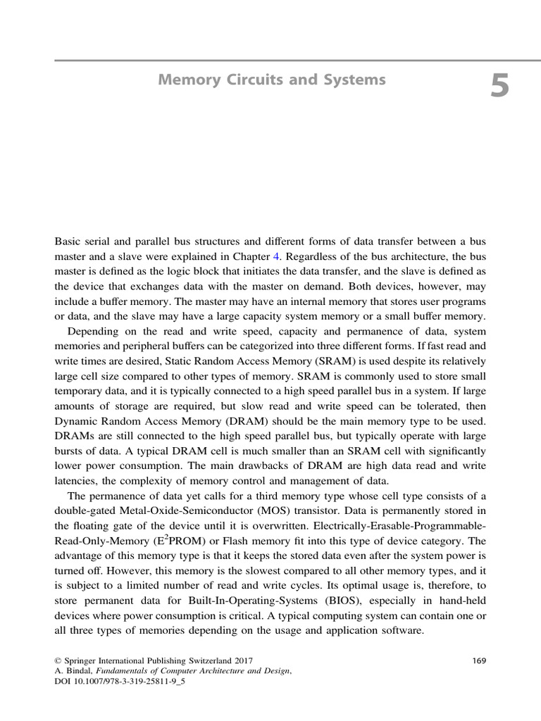 Fundamentals of Computer Architecture An | PDF | Computer Memory | Random Access Memory