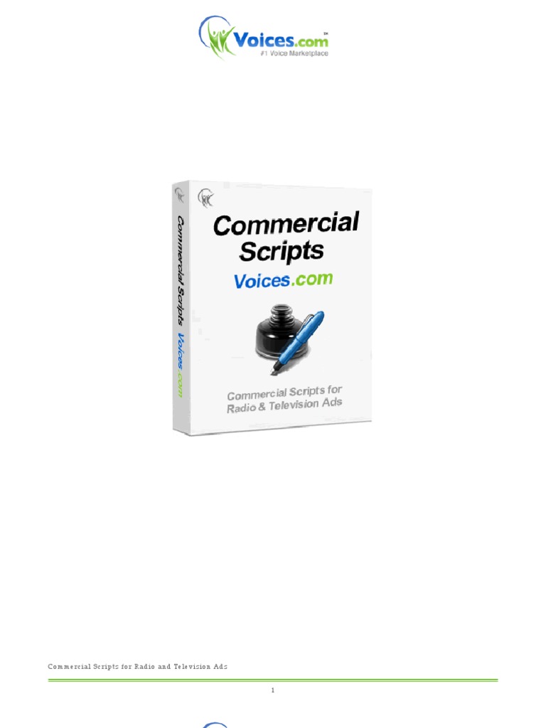 Commercial Scripts For Radio and Television Ads | PDF | Television ...