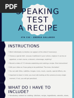 Writing a Recipe for A2 Learners | PDF | Cakes | Pancake