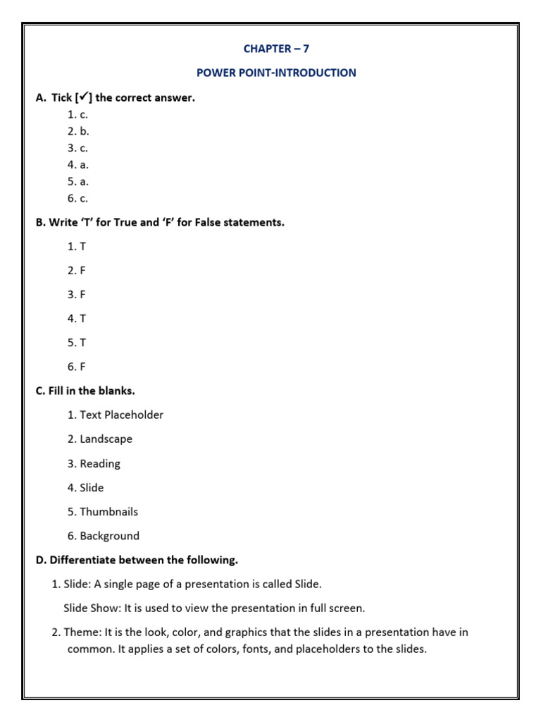 CH 7 Power Point - Introduction | PDF