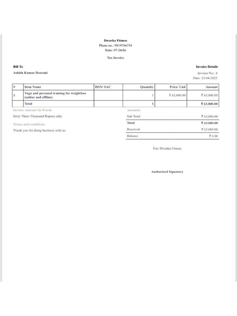 Wellness Bill | PDF