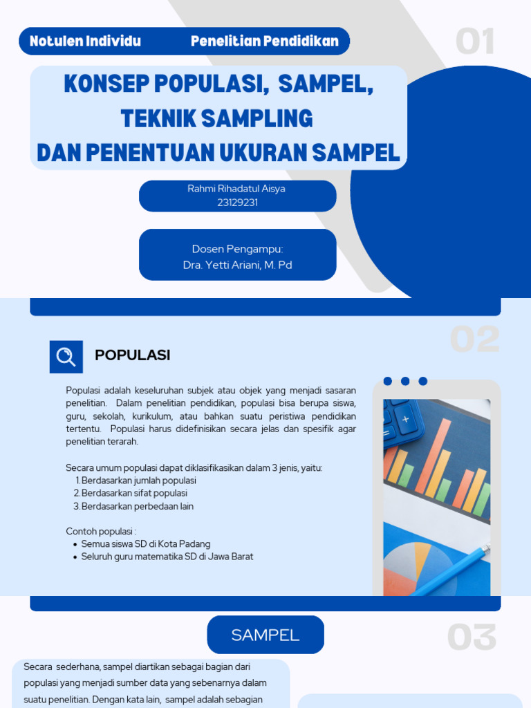 Tugas 7 Rahmi Rihadatul Aisya 23129231 Penelitian Pendidikan_Konsep Populasi, Sampel, Teknik ...