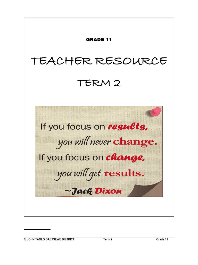 Term 2 Teacher Resource Grade11 | PDF | Violence | Environmental Degradation