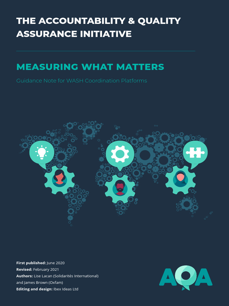 2021 AQA Guidance Note | PDF | Wash | World Health Organization