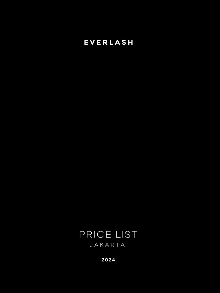 Everlash Price List Jakarta | PDF | Integumentary System | Hair