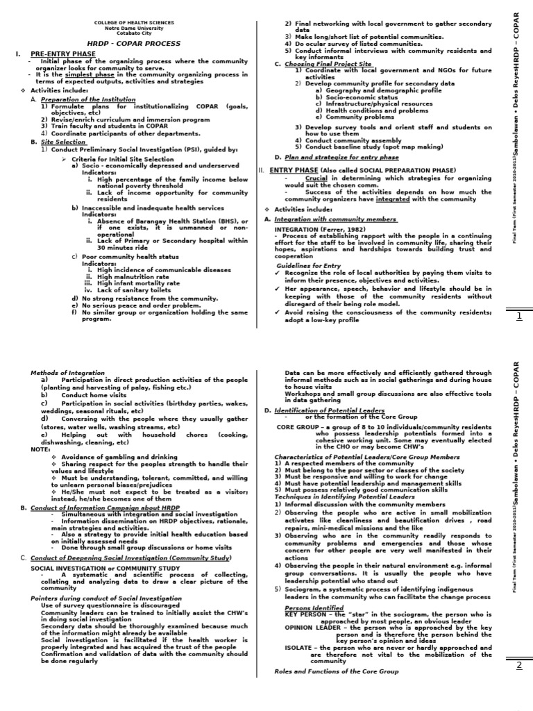 Copar Process Module 3 PDF Free | PDF | Community | Leadership