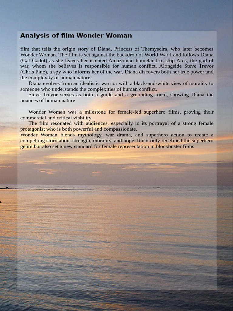 Analysis of Film | PDF