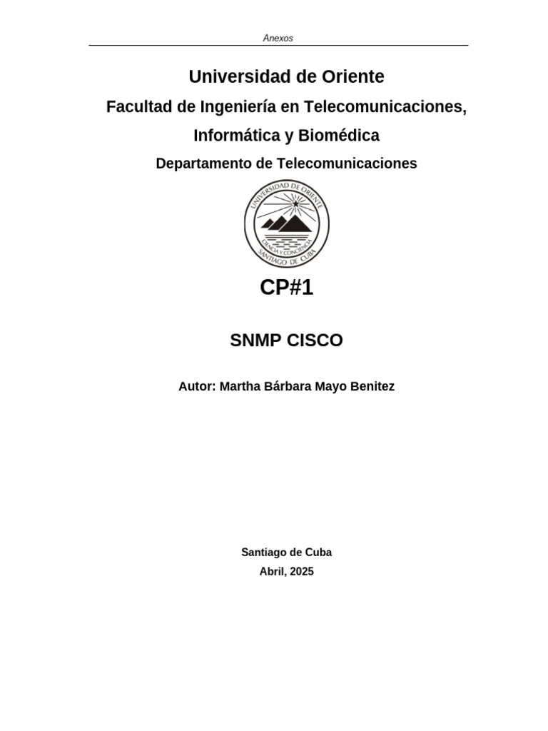 Martha B. Mayo Benitez CP1 | PDF | Dirección IP | Enrutador (Computación)