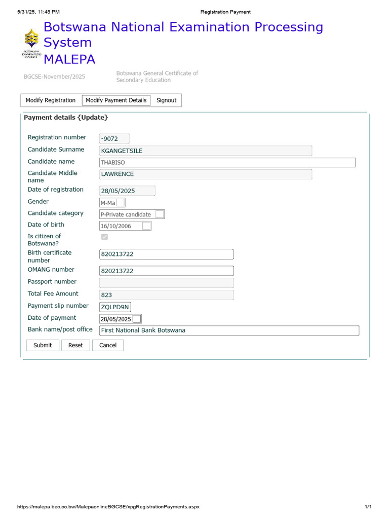 Registration Payment | PDF