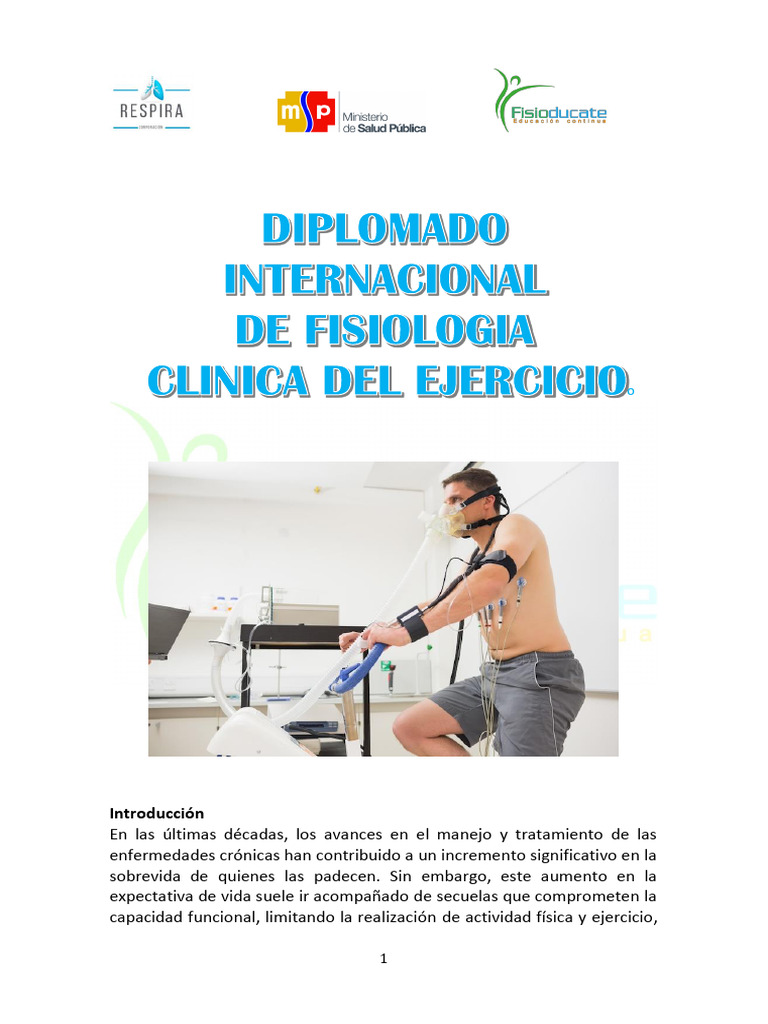 Diplomado Internacional de Fisiologia Clinica Del Ejercicio 25 | PDF | Enfermedades ...