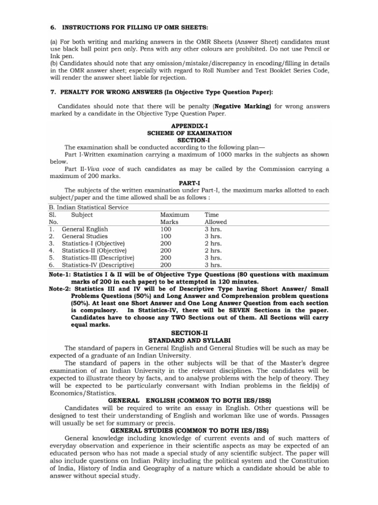 Scheme_of_Examination ISS | PDF