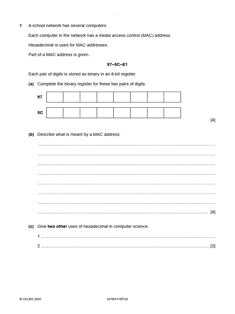 Y10 Exam | PDF | Data Compression | Computer Science