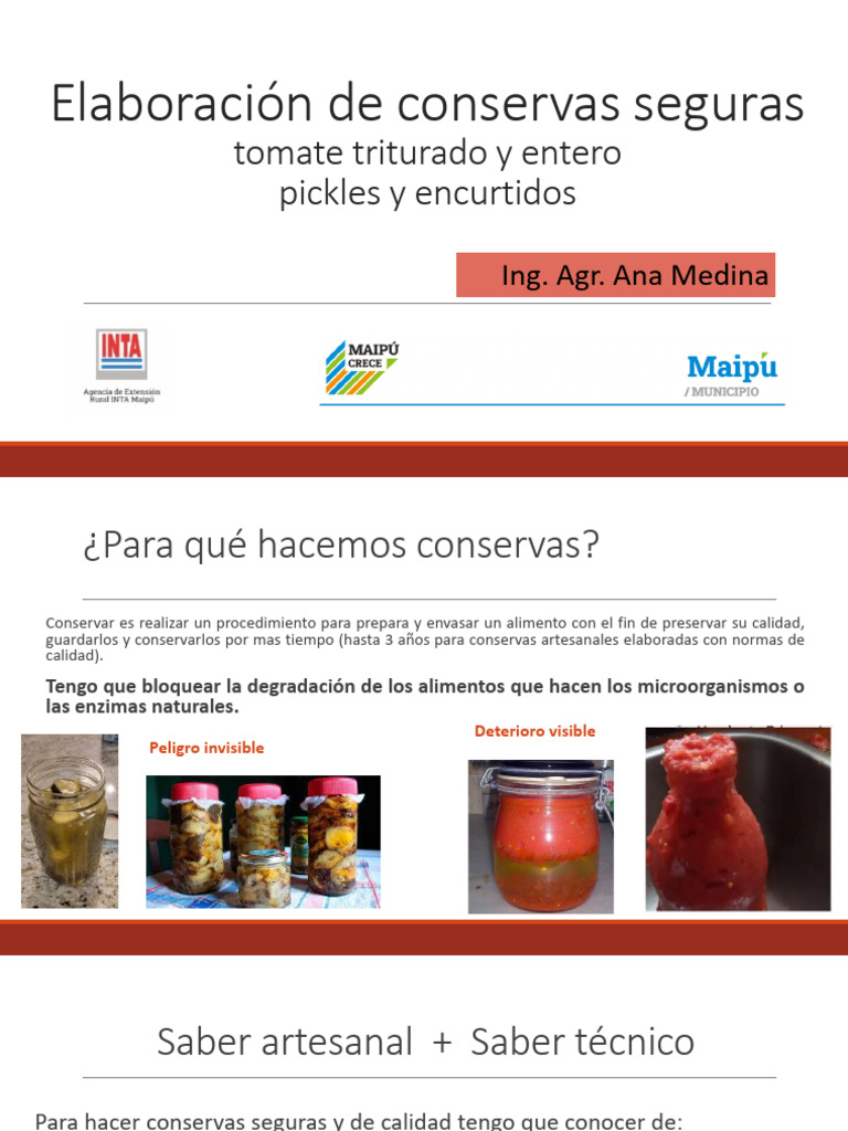 Capac Conservas de Tomate, Pickles y Escabeches 2025 | PDF | Decapado ...