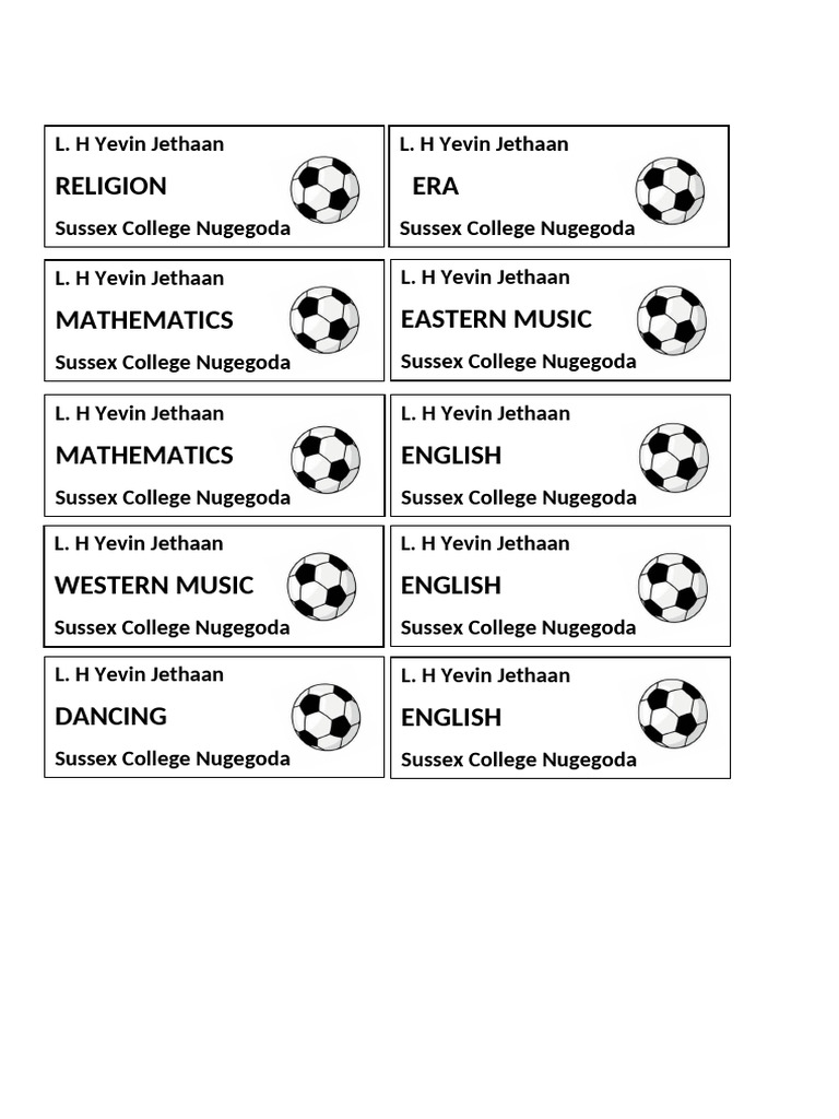Name Tag New Word Document | PDF