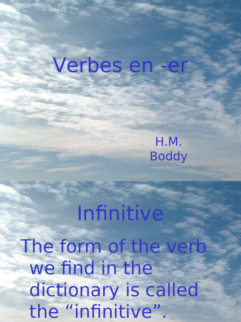 Er Verbs | PDF