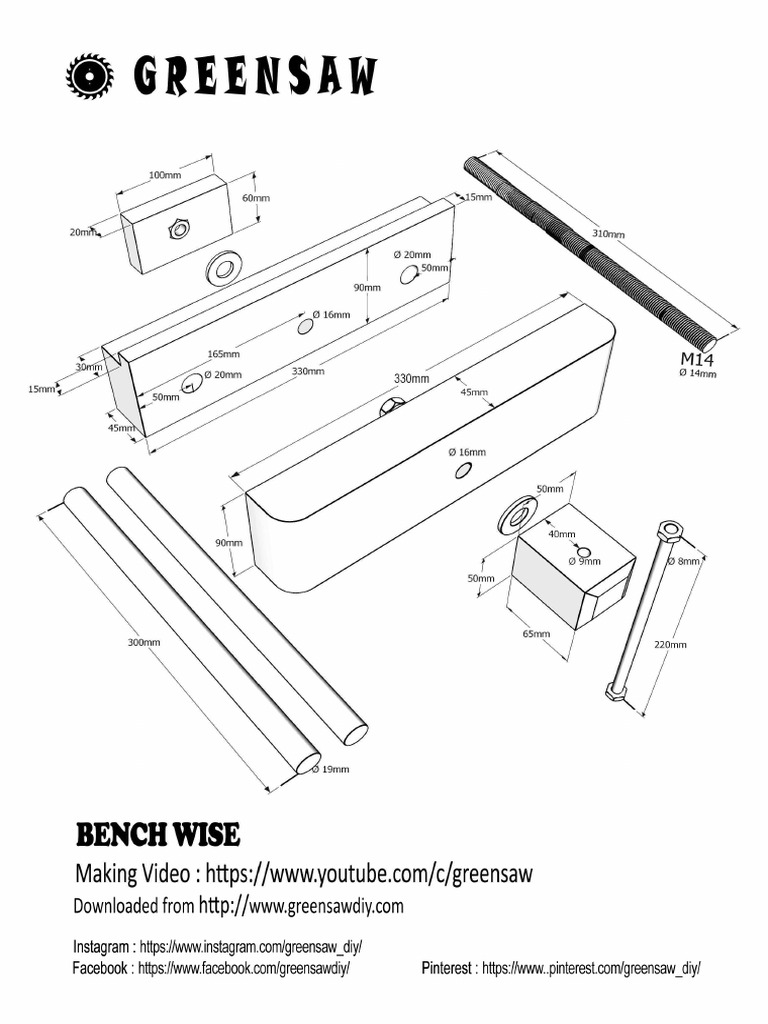 Bench Vice Drawing | PDF