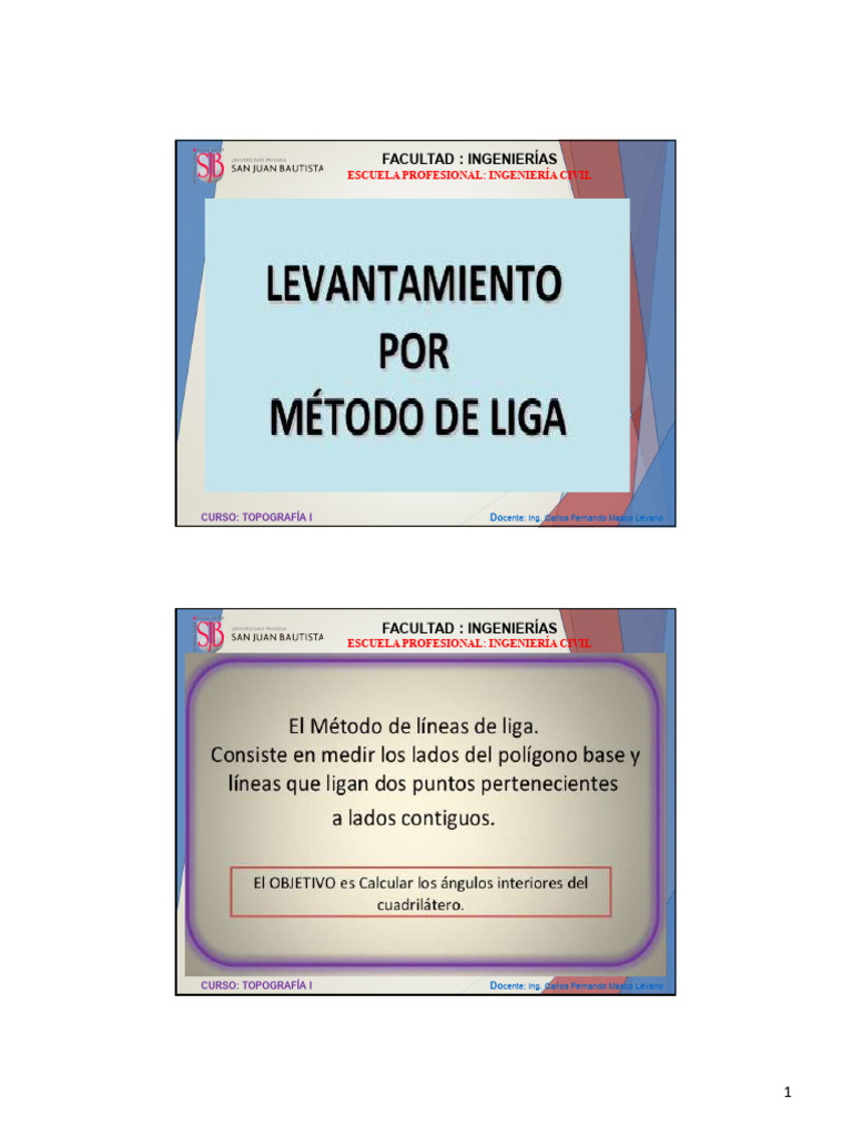 Metodo de Liga | PDF | Ingeniería | Ingeniero civil