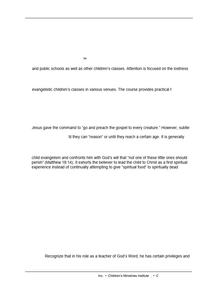 TCE Level 1 Online Syllabus | PDF | The Gospel | Jesus