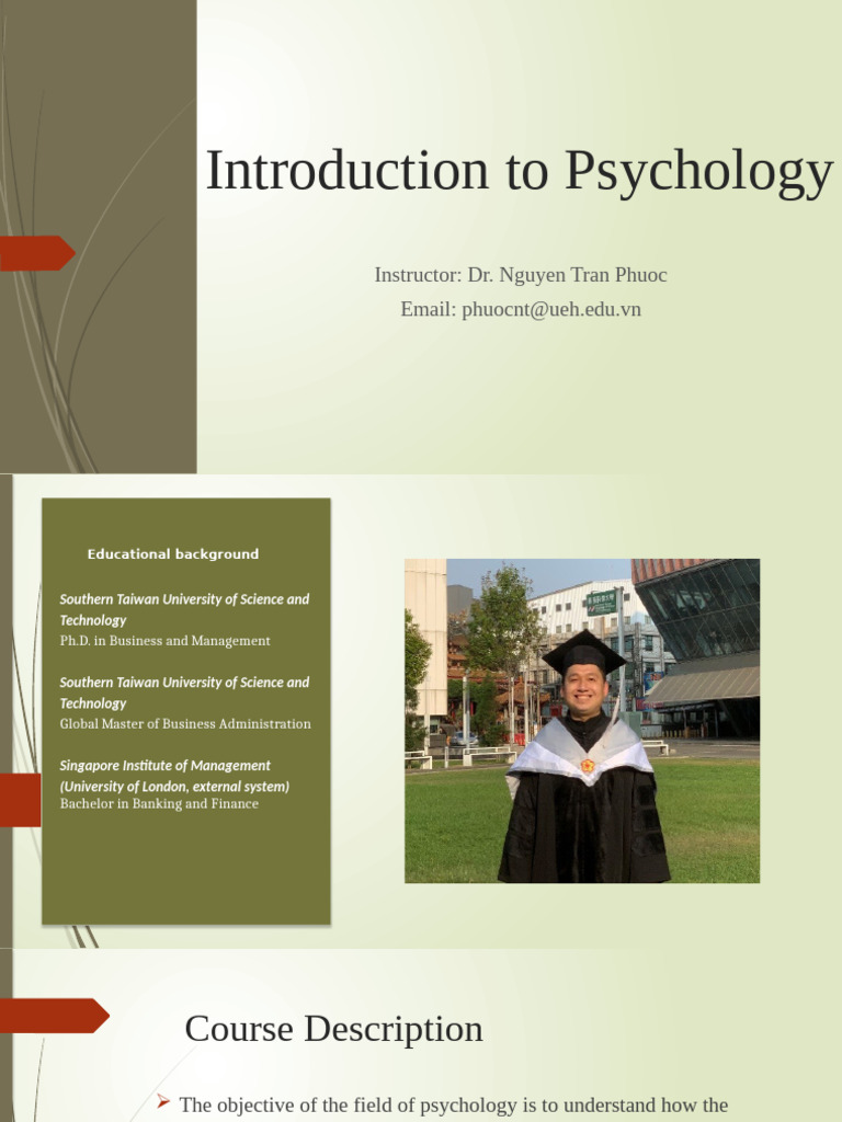 Course Introduction | PDF | Psychology | Behavior