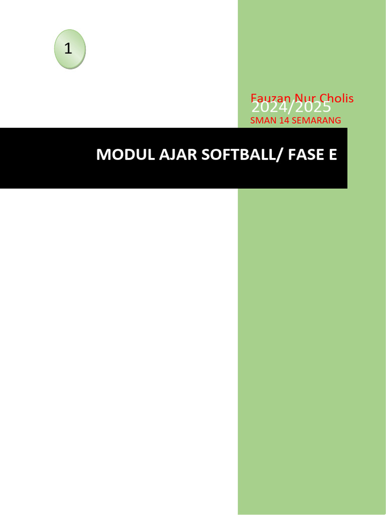 Modul Softball | PDF