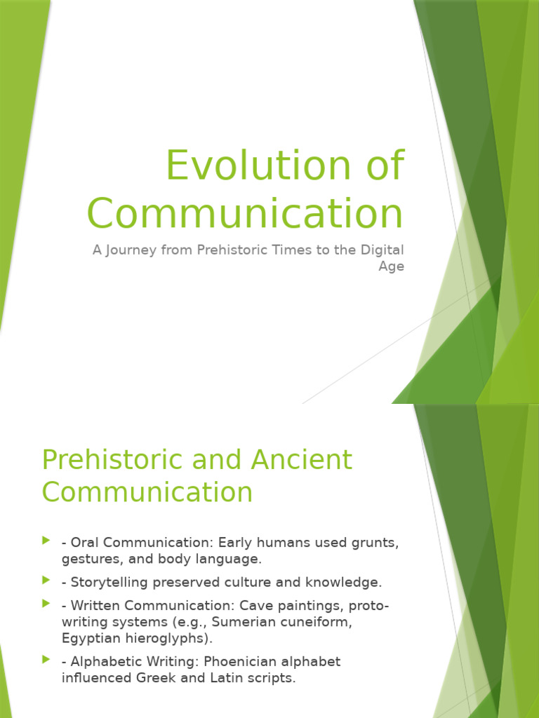 Evolution of Communication Methods | PDF