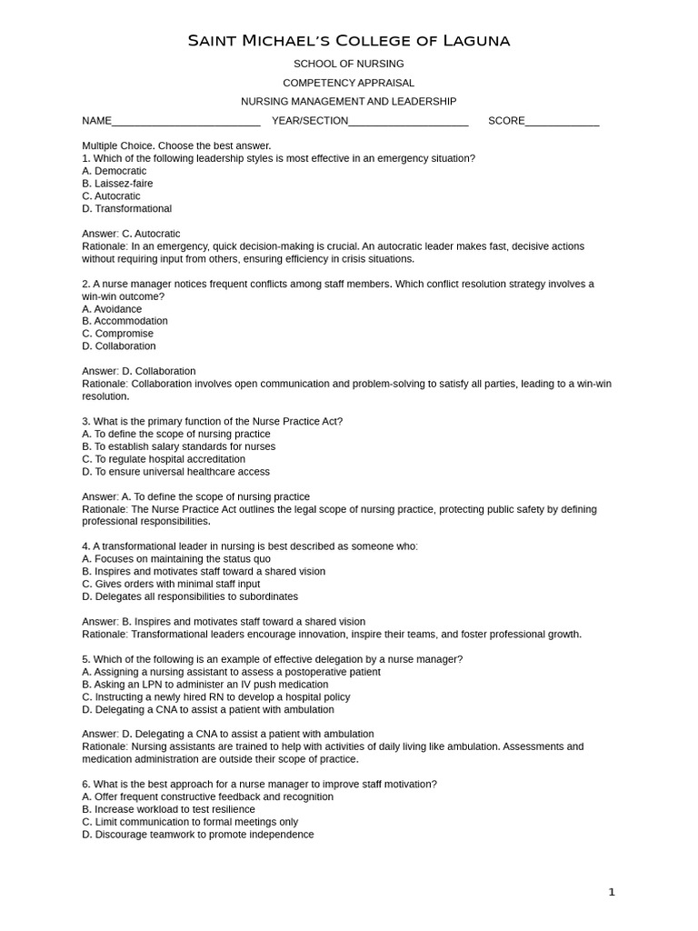 Conflict Resolution in Healthcare Leadership | PDF | Leadership ...