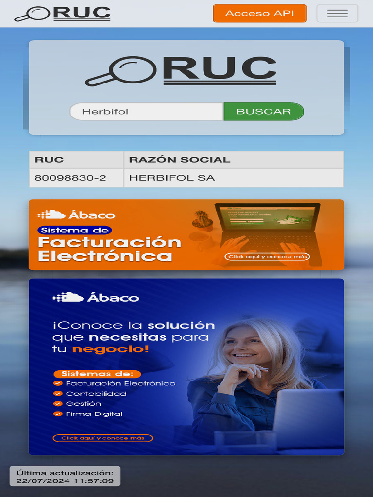 RUC - Consulta La Base RUC Gratuitamente | PDF