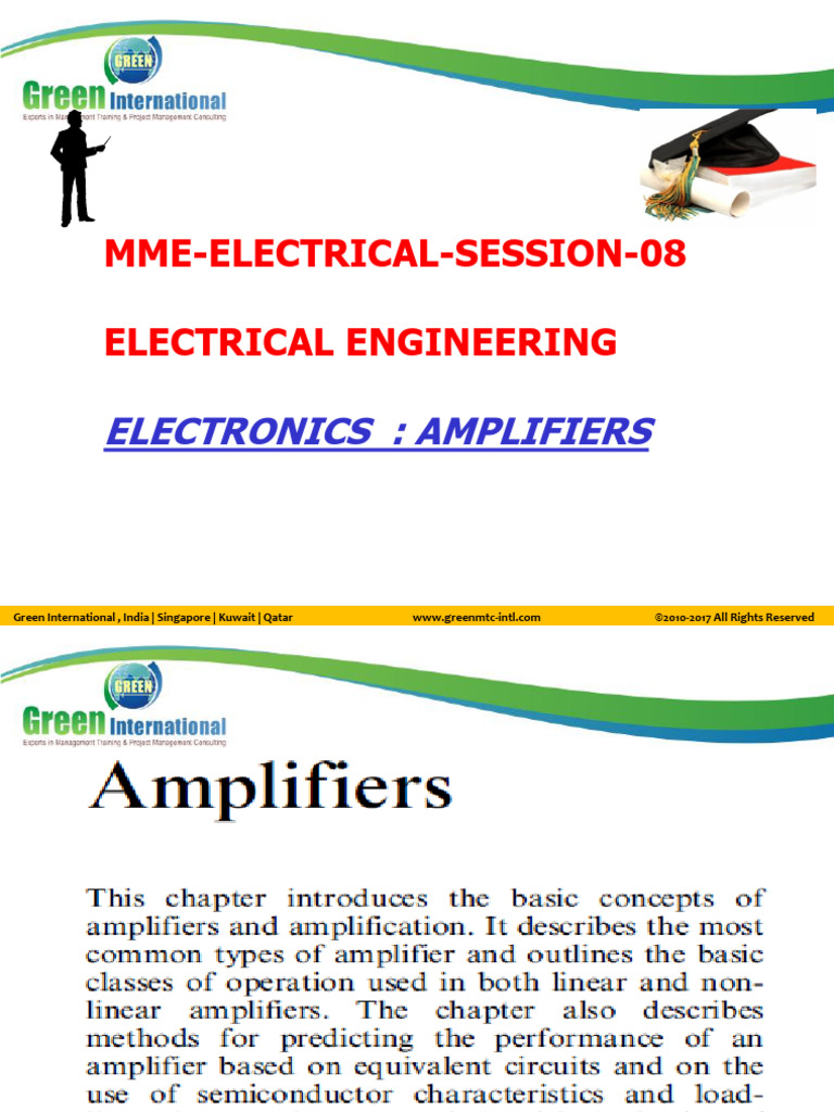 Electrical Engineering Amplifiers Guide | PDF | Electronics | Electricity