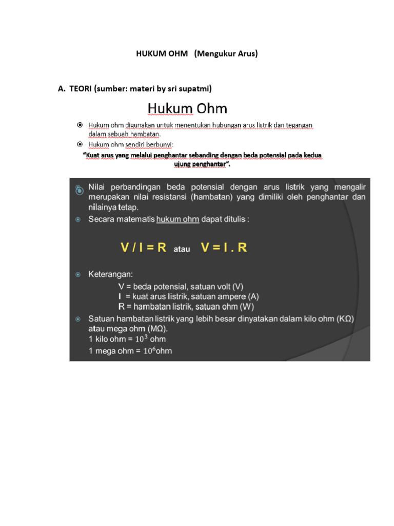 hukum ohm | PDF