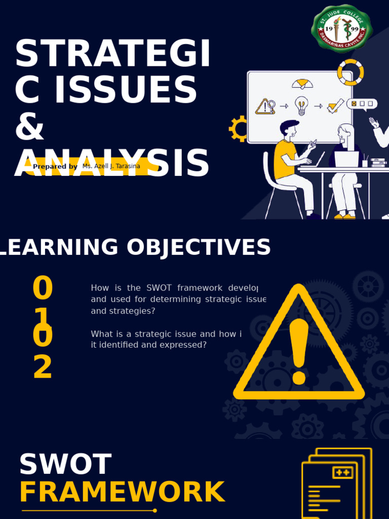 SWOT Analysis for Strategic Issues | PDF | Swot Analysis | Business