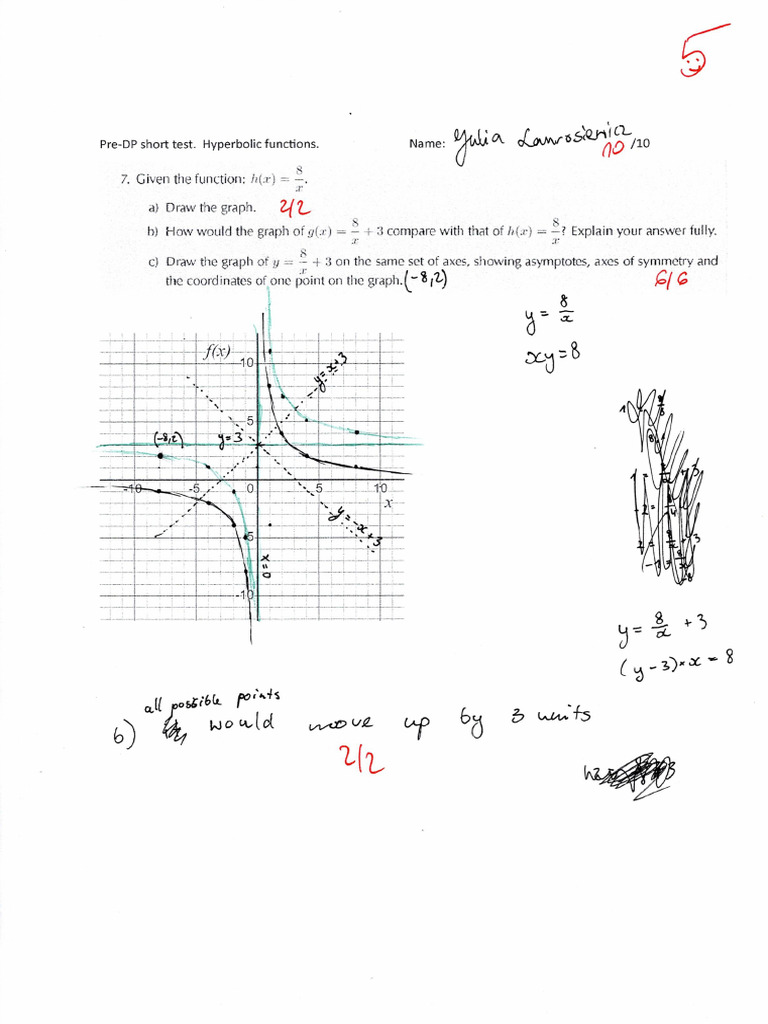 quiz hyperbolic function | PDF