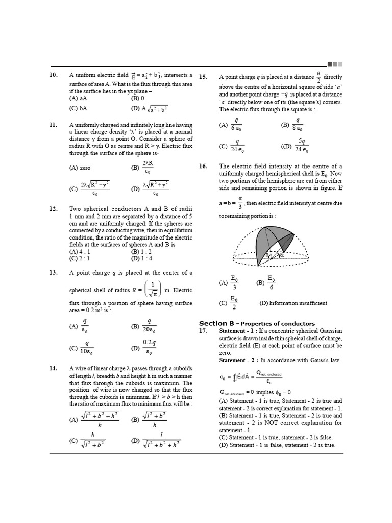 Electric Field and Charge Distribution Analysis | PDF | Sphere | Electric Field