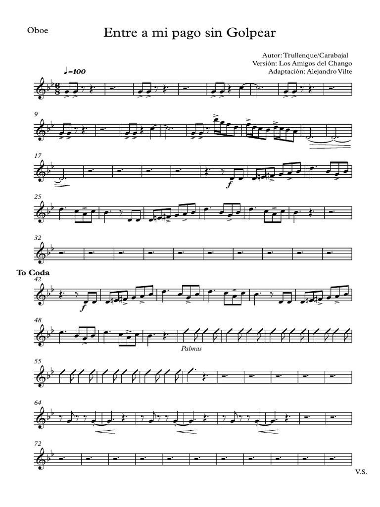 Oboe - Entre A Mi Pago Sin Golpear 2-1 | PDF