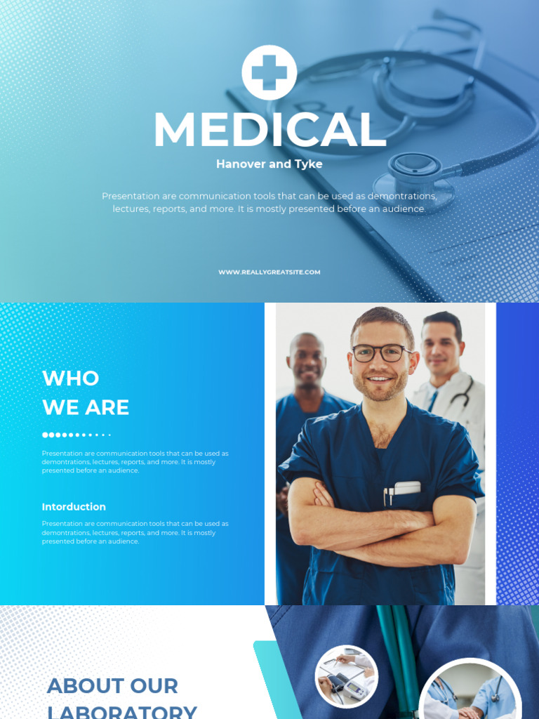 Blue and White Simple Modern Medical Presentation | PDF | Public ...