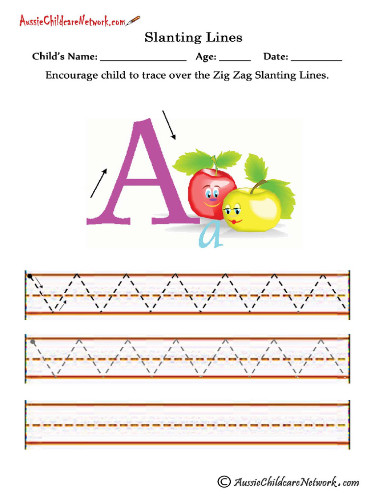 Slanting Lines Up Down A | PDF