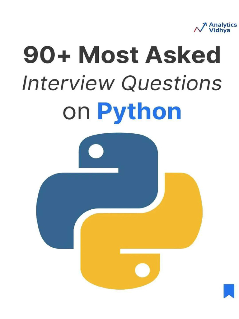 90+ Python Most Asked Interview Questions | PDF