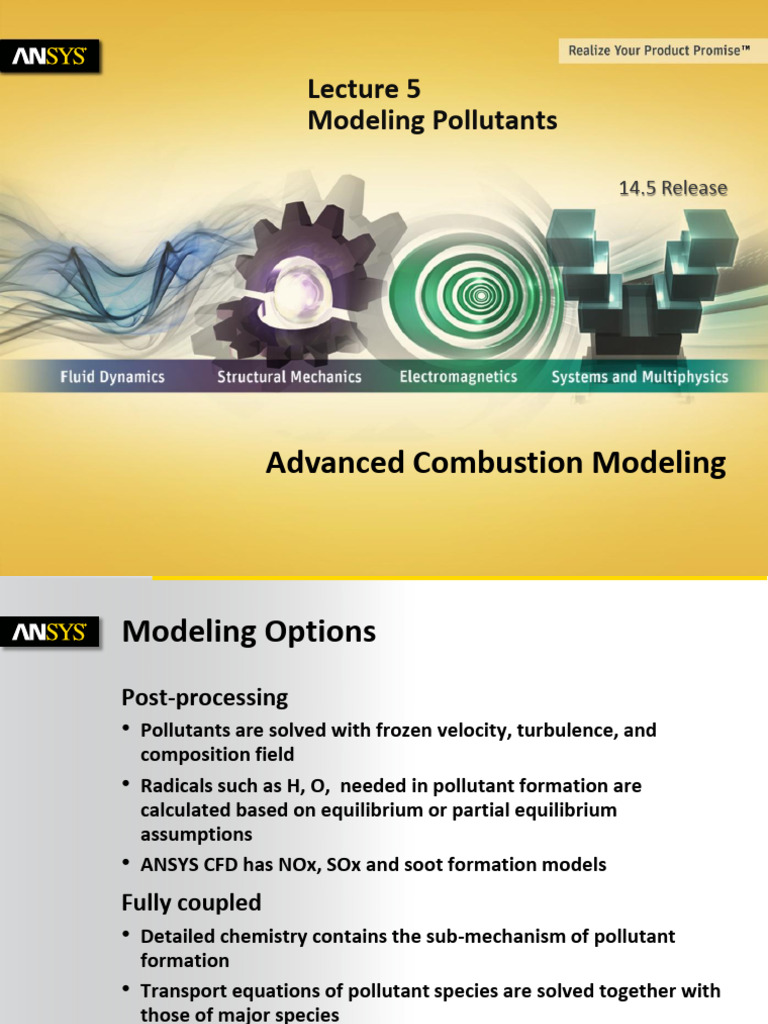 Fluent Combustion 14.5 L05 Pollutants | PDF | N Ox | Combustion