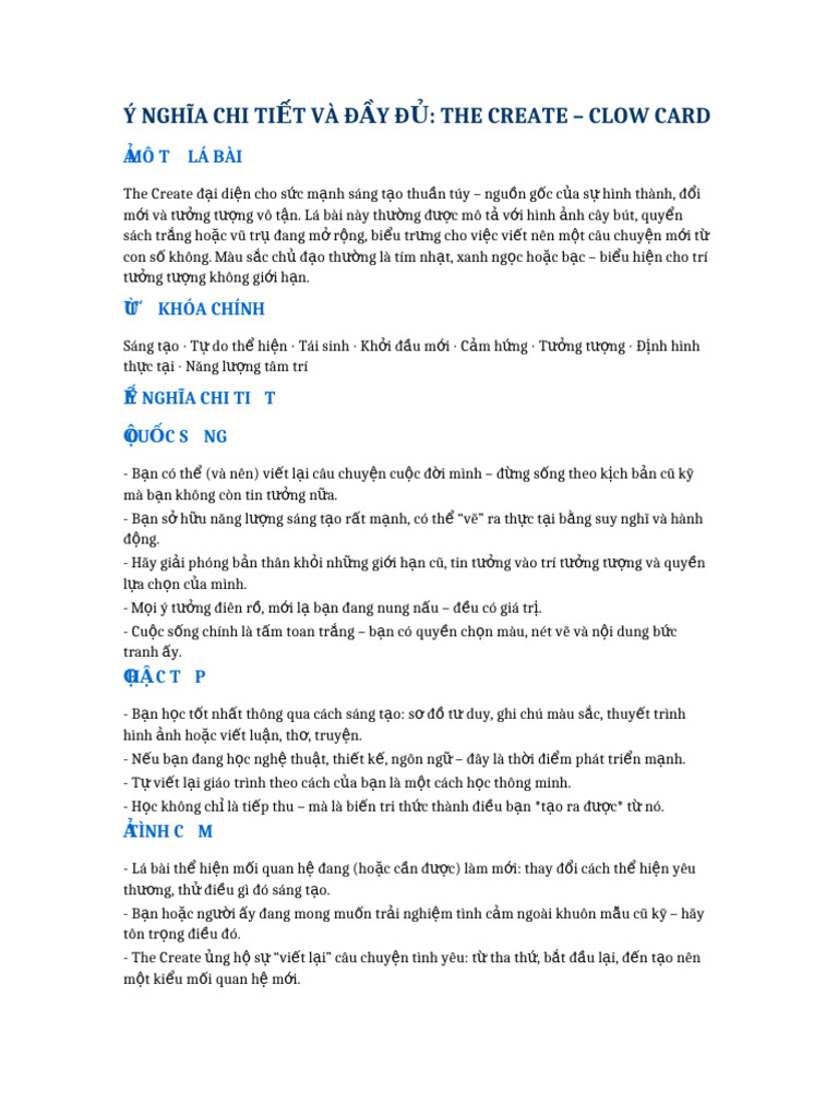 Clow Cards Formatted All | PDF