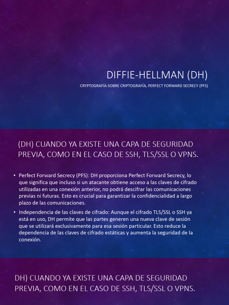 Seguridad Extra Diffie Hellman (DH) | PDF | Transport Layer Security | Cifrado